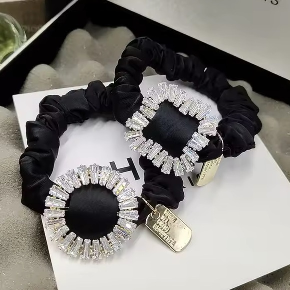 Accessories | Rhinestone Hair Srunci | Poshmark